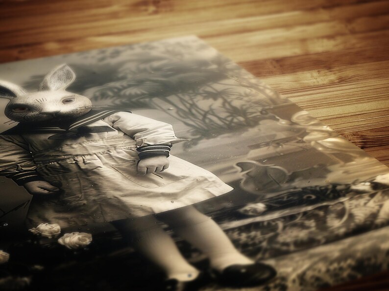 Victorian Easter Bunnie Rabbit, Victorian Gothic Vintage Inspired ...