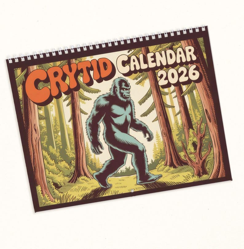 2026 Cryptid Nostalgic Art Calendar Featuring Mythical Creatures ...