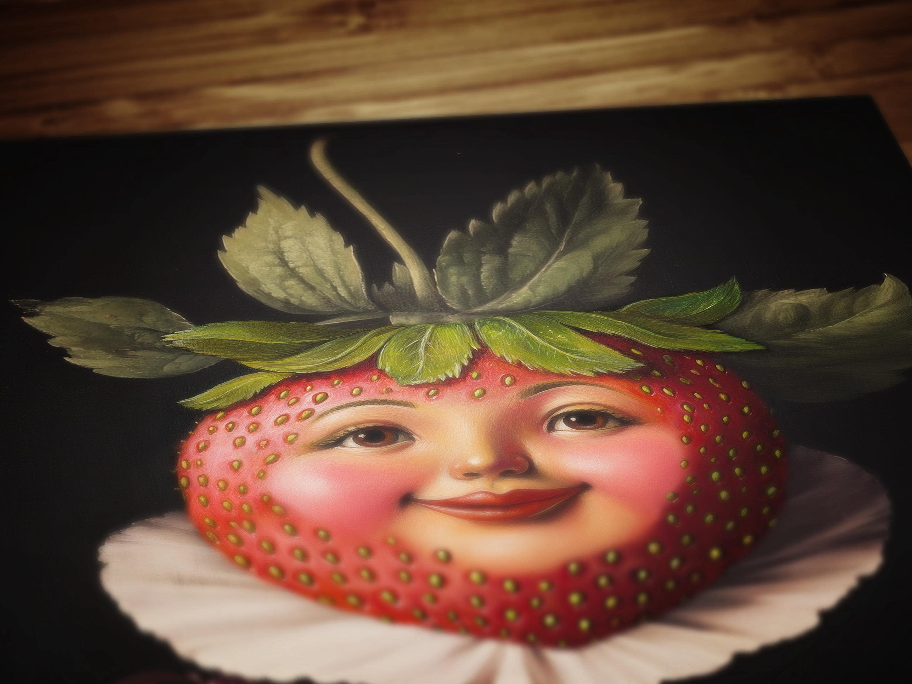 Strawberry Poster, Antique Fruits and Vegetables Art Print, Renaissance ...