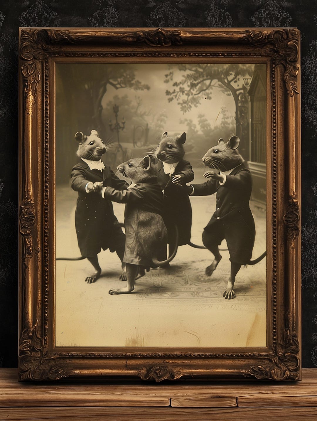 The Dance of Rats, Vintage Victorian Photograph, Wall Decor Art Print ...