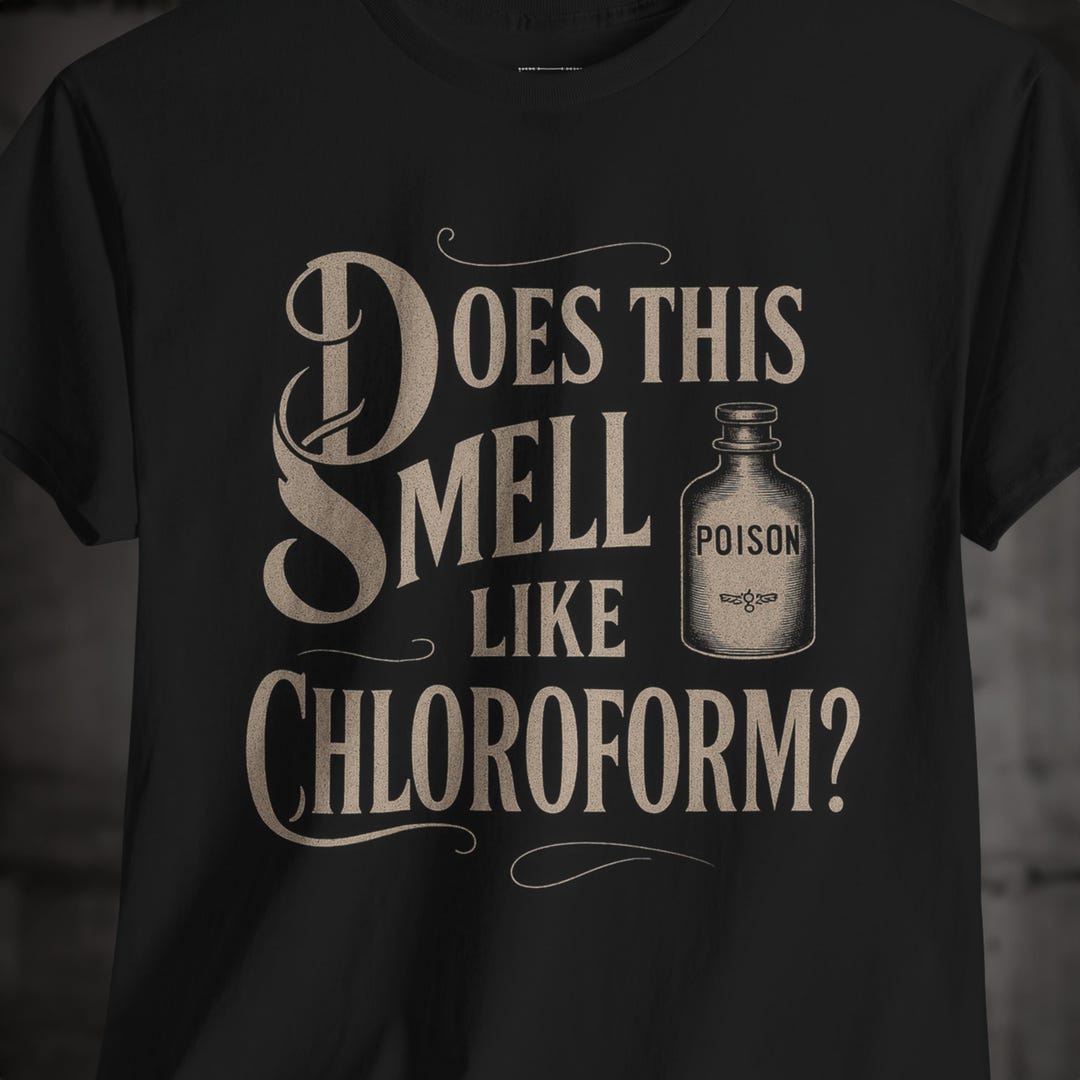 Does This Smell Like Chloroform Shirt, Cursed Goth Clothes, Bootleg ...