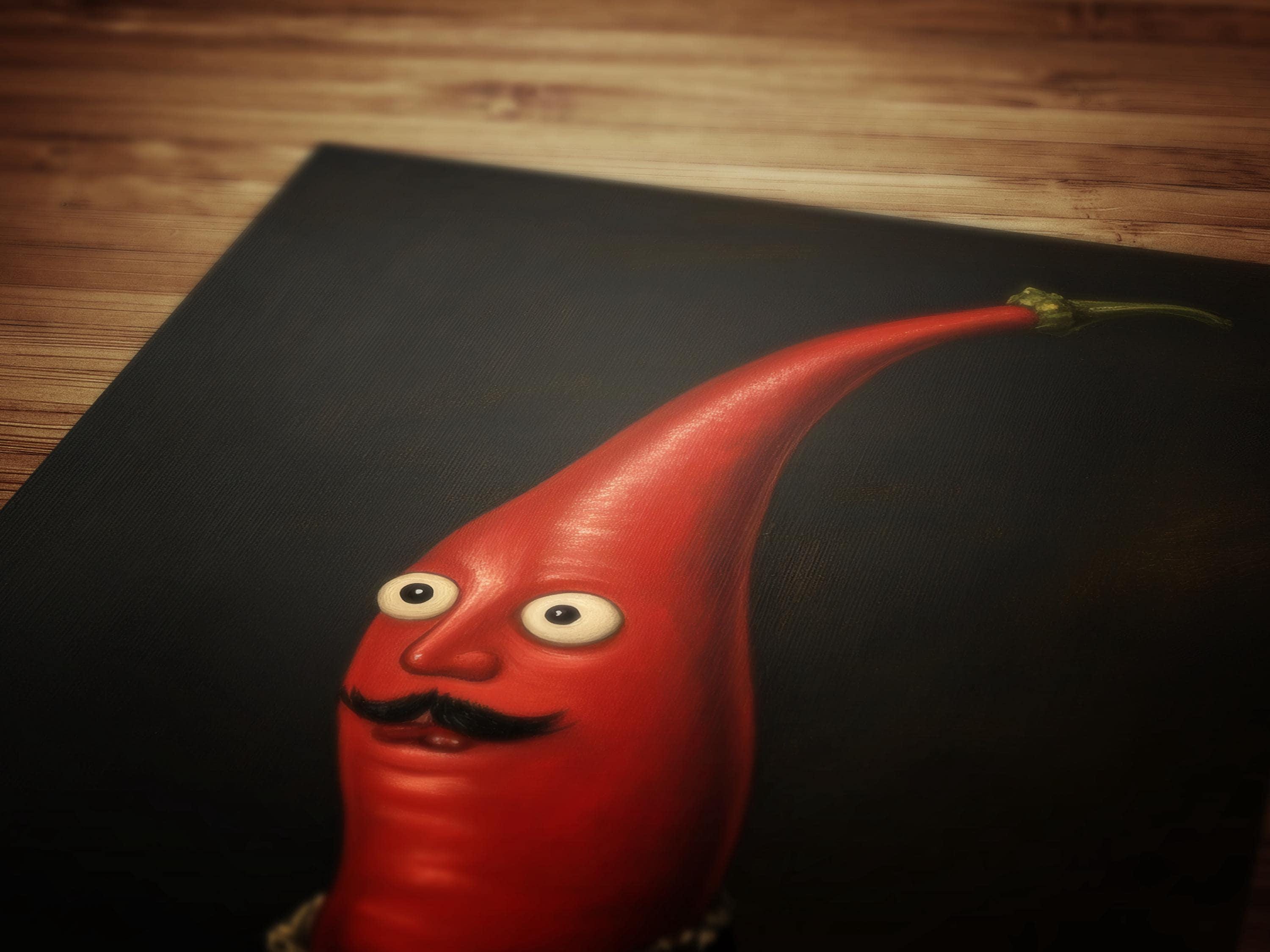Red Chili Pepper Poster, Vegetables Art Print, Renaissance Food ...