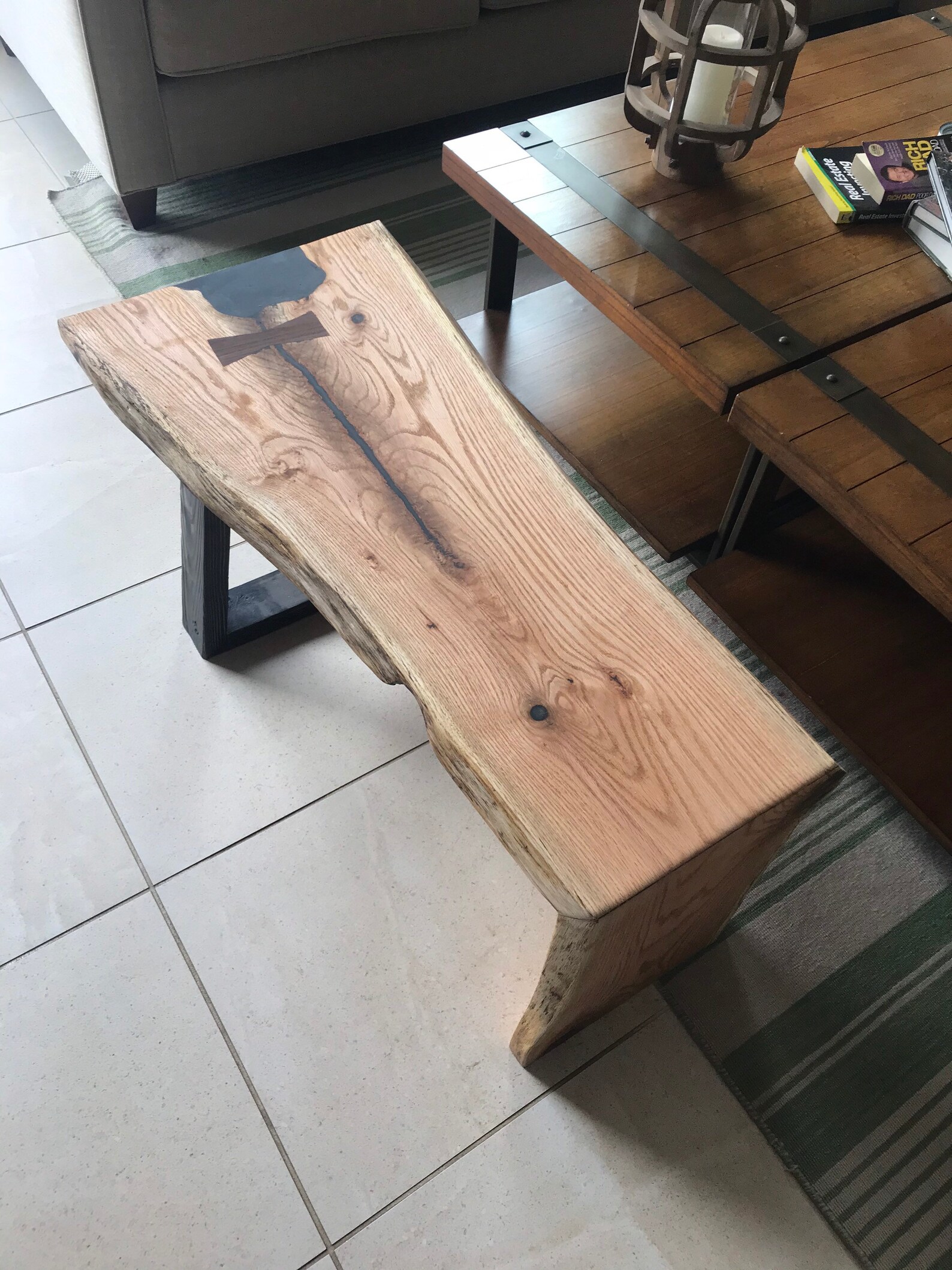 Waterfall Coffee Table/ottoman - Etsy