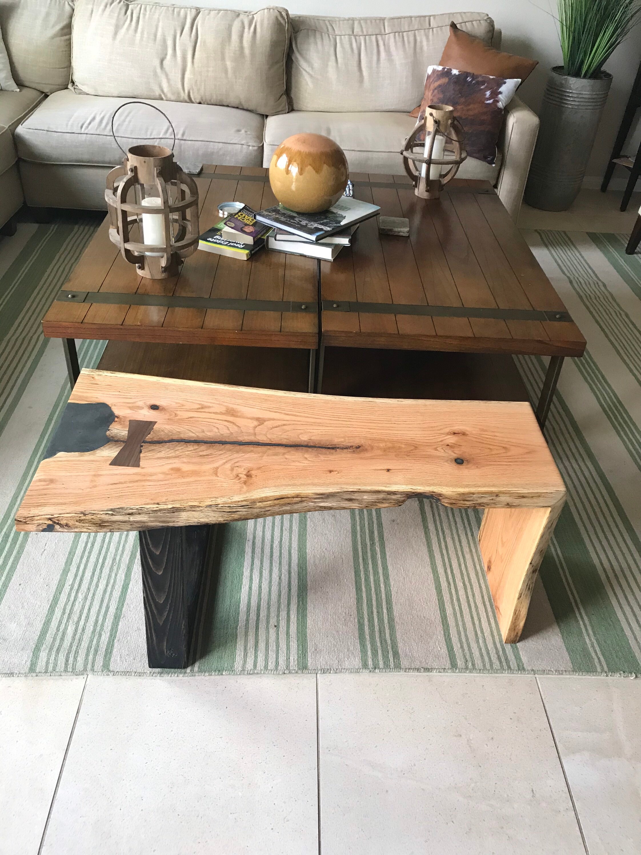 Waterfall Coffee Table/ottoman - Etsy