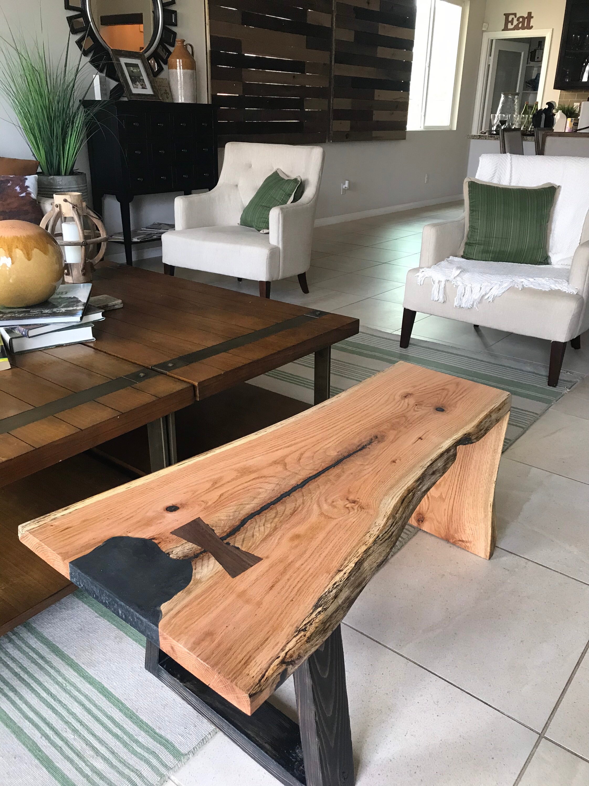 Waterfall Coffee Table/ottoman - Etsy