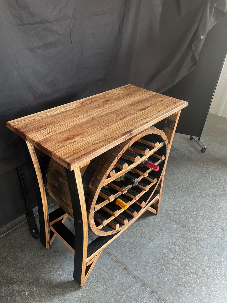 Whiskey Barrel Wine Rack - Etsy