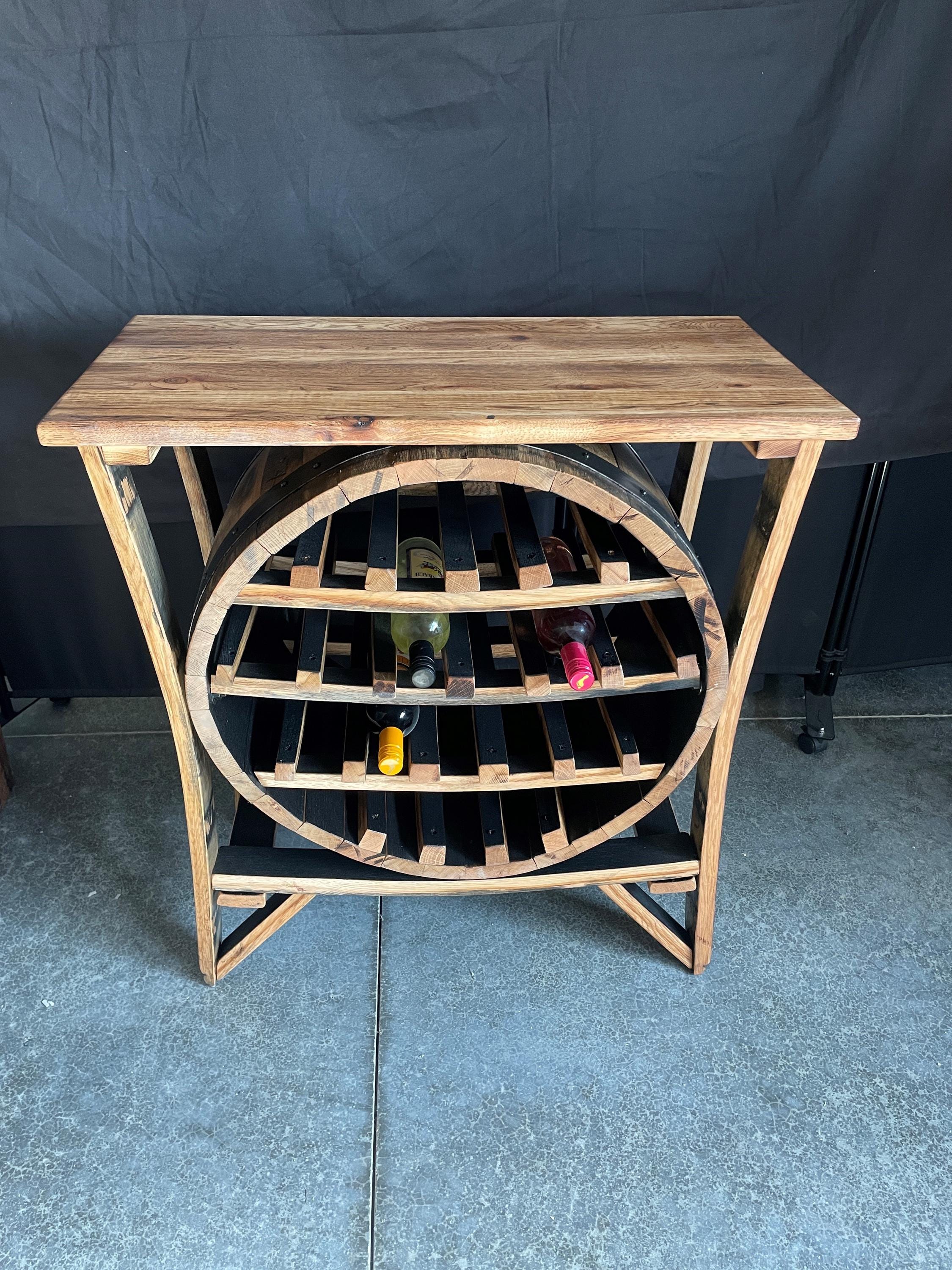 Whiskey Barrel Wine Rack - Etsy
