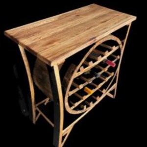 Whiskey Barrel Wine Rack - Etsy