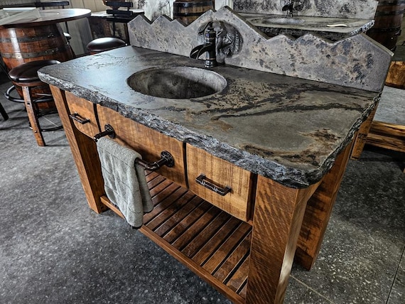 Live Edge Concrete Countertops