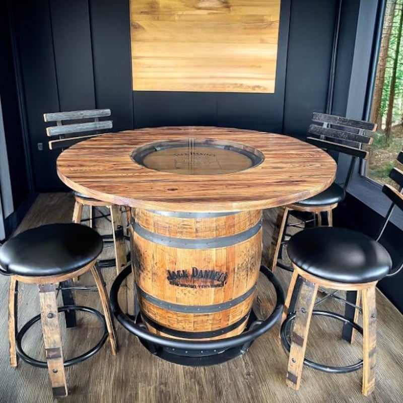 Whiskey Barrel Table - Etsy