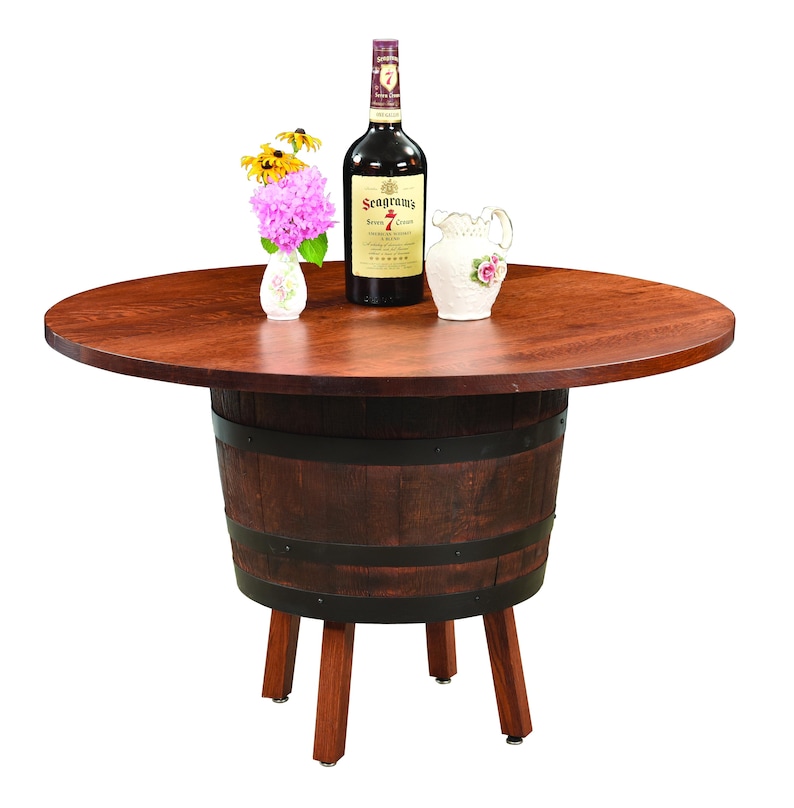 Rustic Barrel Table With Legs - Etsy