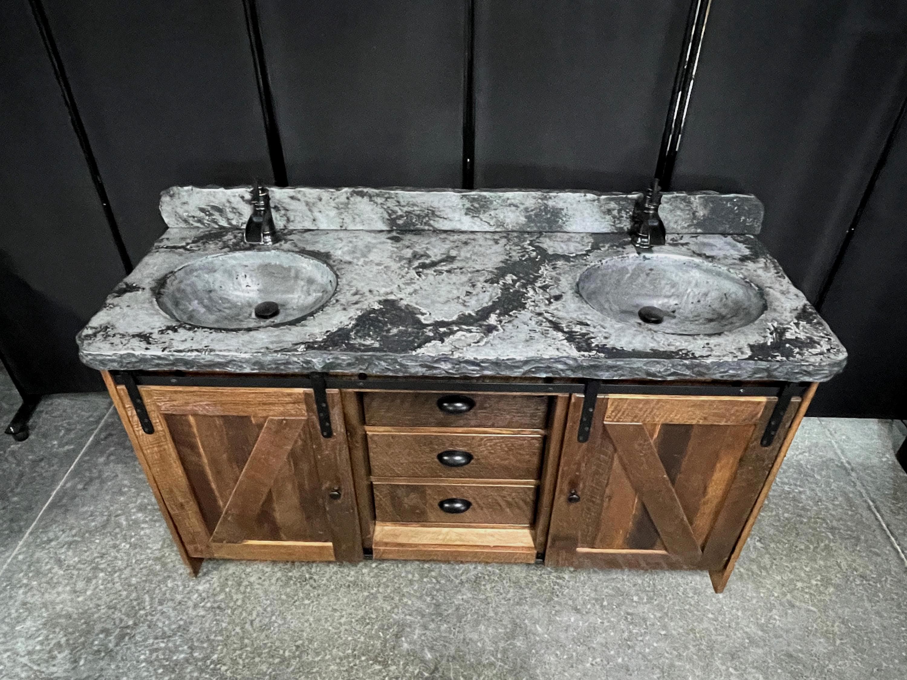 Rustic Barn Door Vanity - Etsy