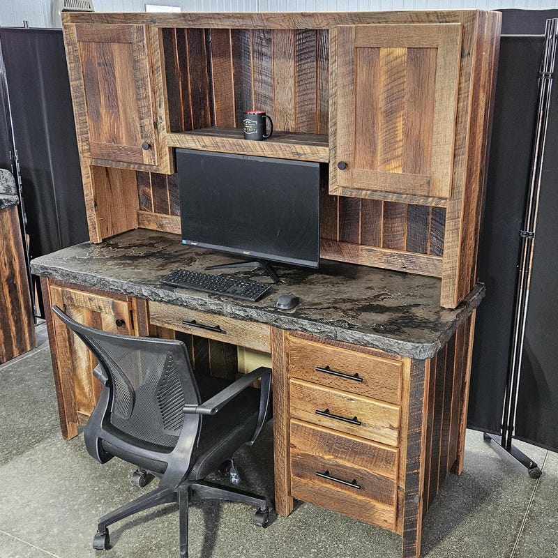 Barnwood Desk - Etsy