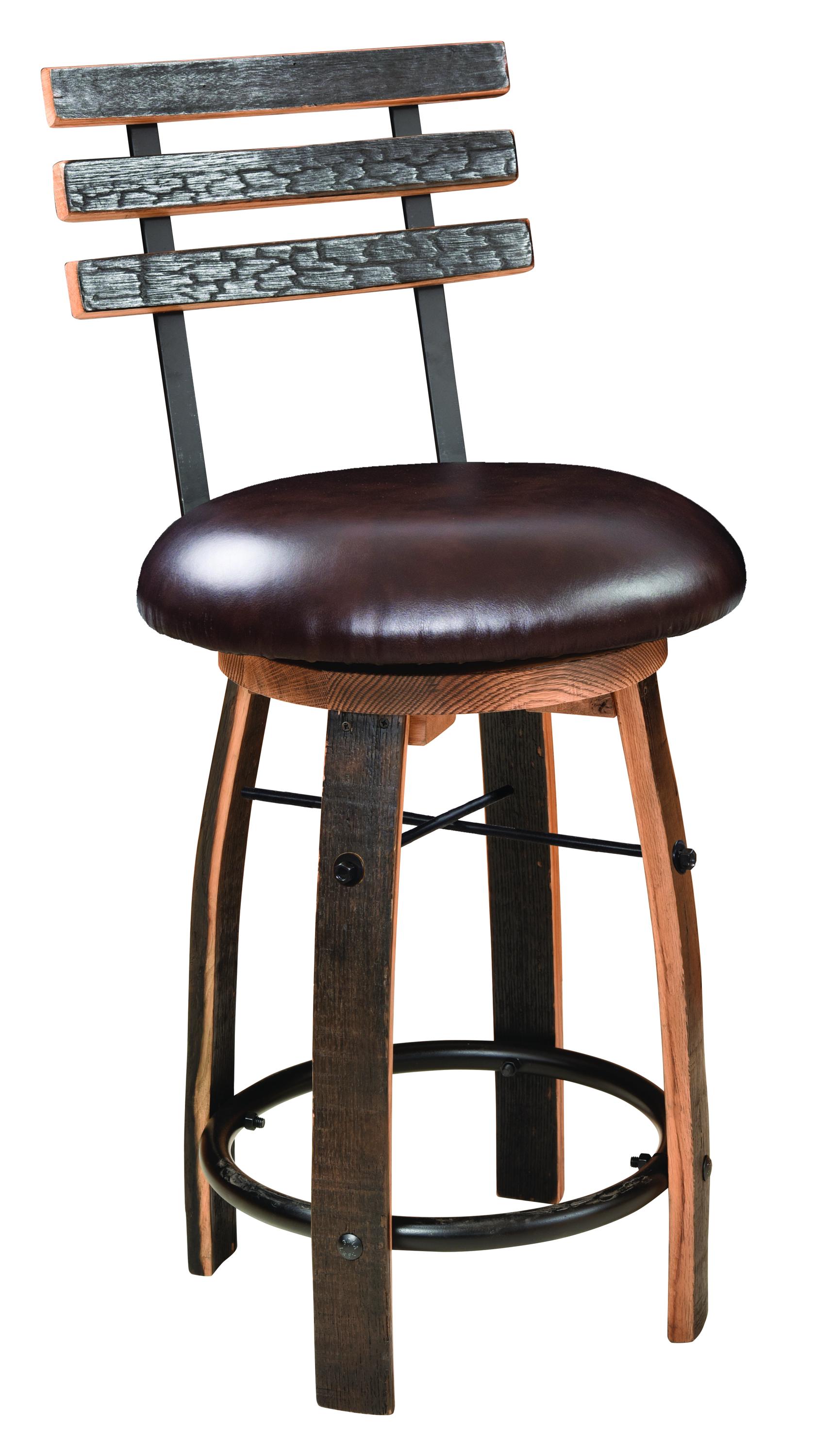 Whiskey Barrel Bar Stool - Etsy