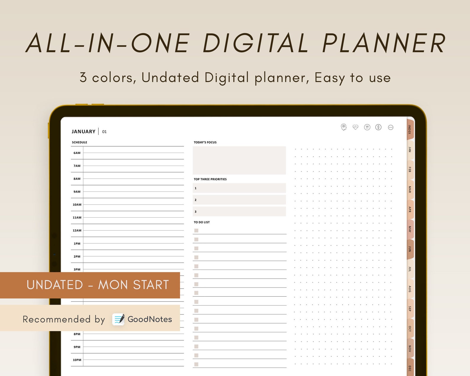 Digital Planner, Goodnotes Planner, iPad Planner, Notability Planner ...