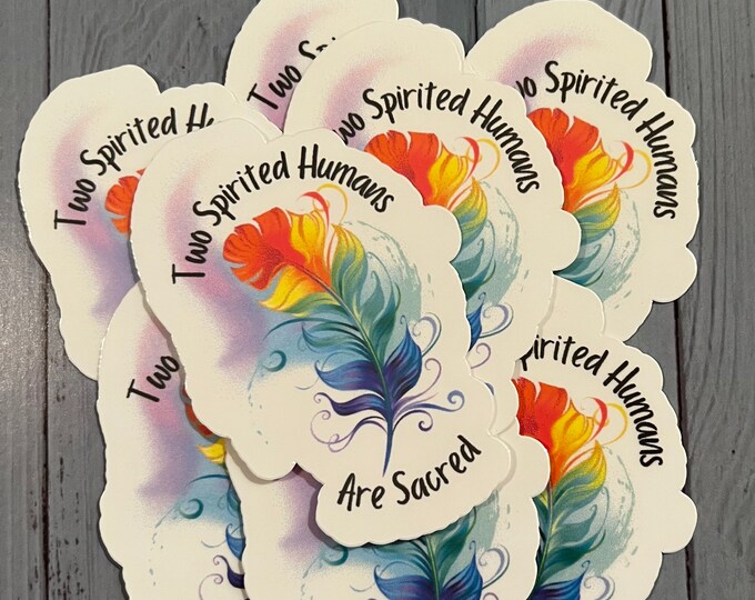 Two Spirited Humans Are Sacred Sticker - Etsy Canada