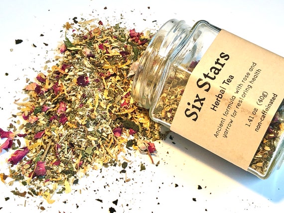 SIX STARS Tea Americas FIRST Herbal Tea Rose and Yarrow - Etsy