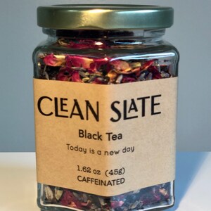 CLEAN SLATE VANILLA Loose Leaf Black Tea Organic Tea Tea - Etsy