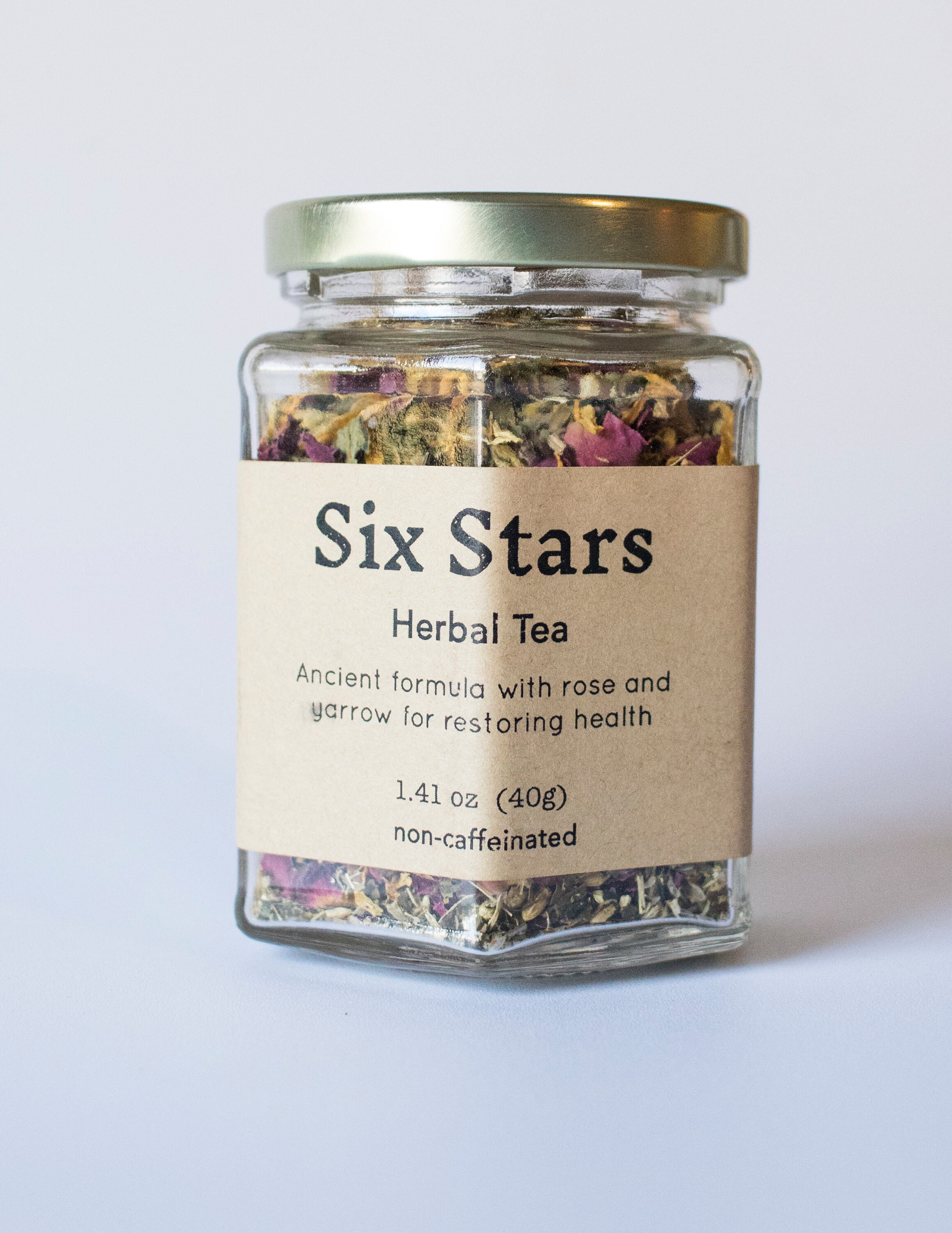 SIX STARS Tea, Americas FIRST Herbal Tea, Rose and Yarrow Loose Leaf ...