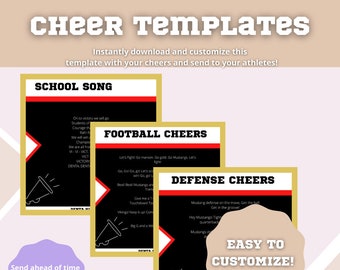 INSTANT DOWNLOAD | Cheer Pack | Share Your Cheers With Your Athletes ...
