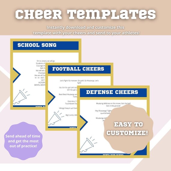 INSTANT DOWNLOAD Cheer Pack Share Your Cheers With Your - Etsy