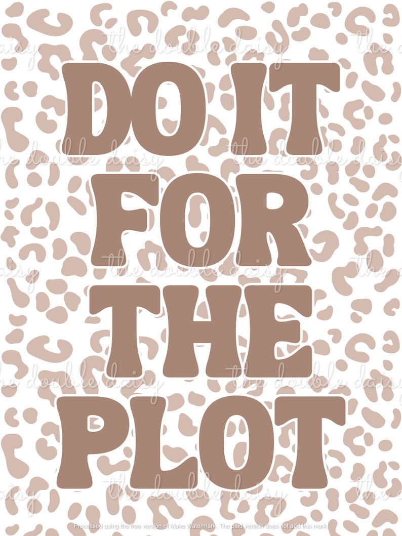 Do It for the Plot Digital Wall Art, Pastel Print Poster, Beige ...