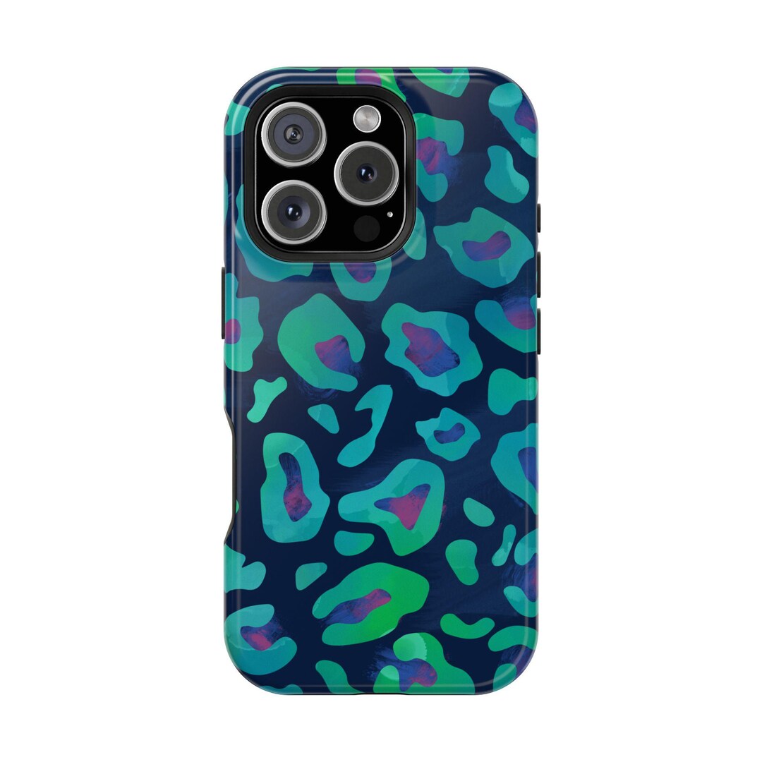 Bespattered Facade Emerald Leopard Magsafe Tough Case - Etsy