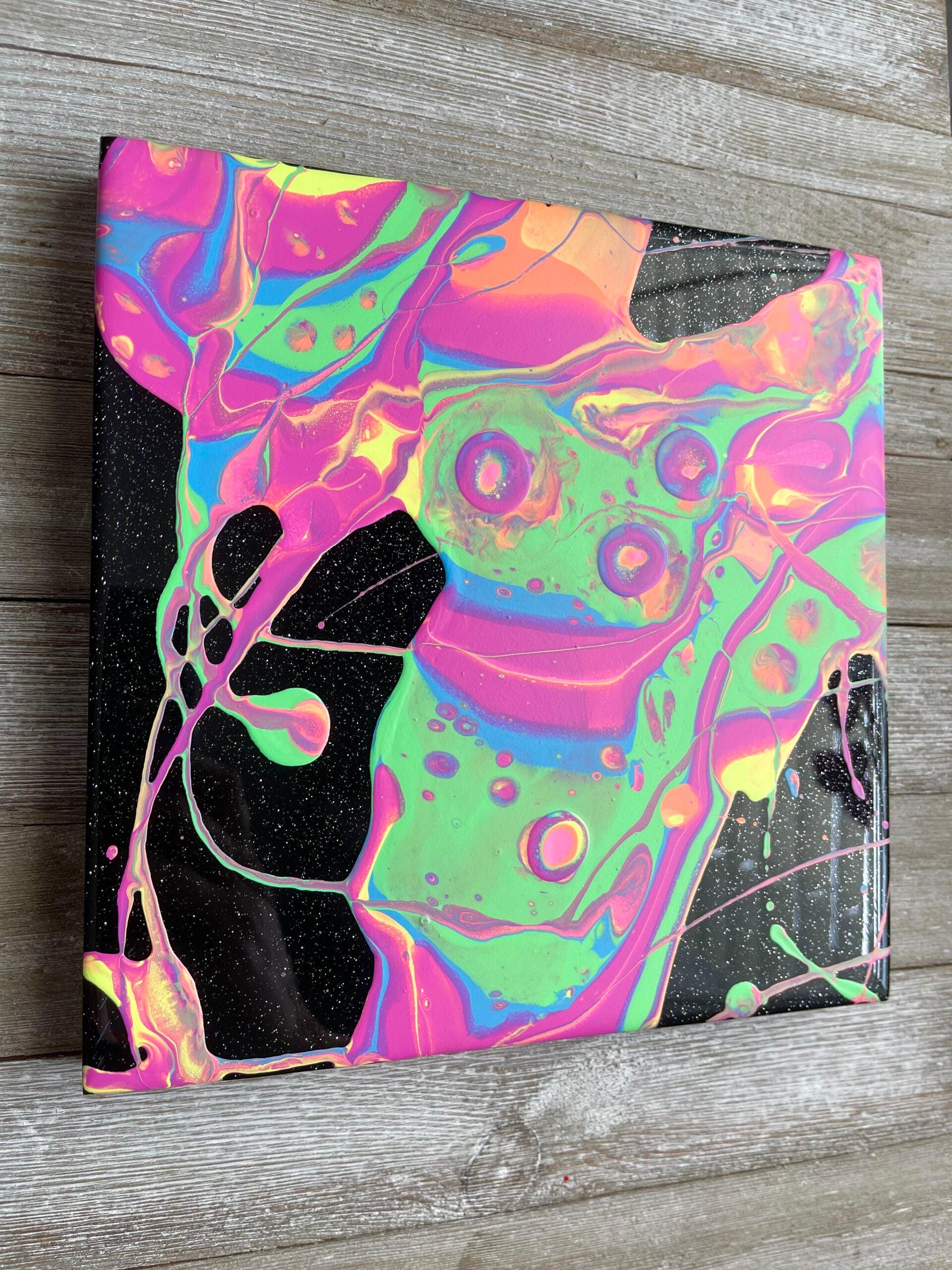 Rainbow Splat Triptych - Etsy