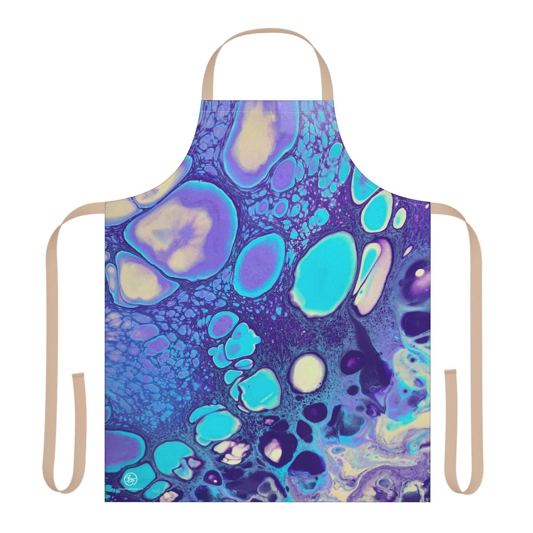 Bespattered Facade Persephone Tie-back Canvas Apron, Stylish Artist ...