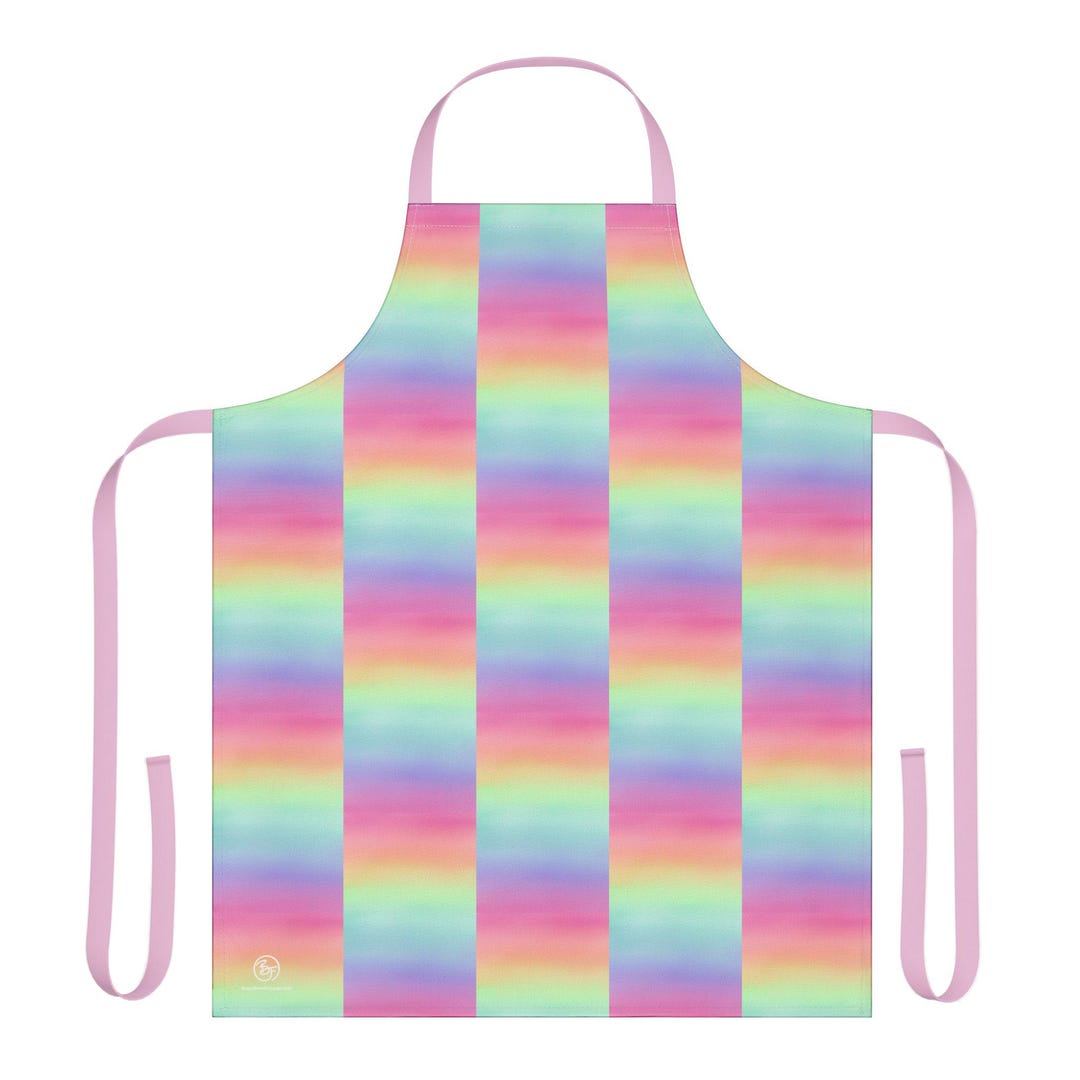 Prismatic Tie-back Apron, Colorful Kitchen Cooking Apron, Bespattered ...