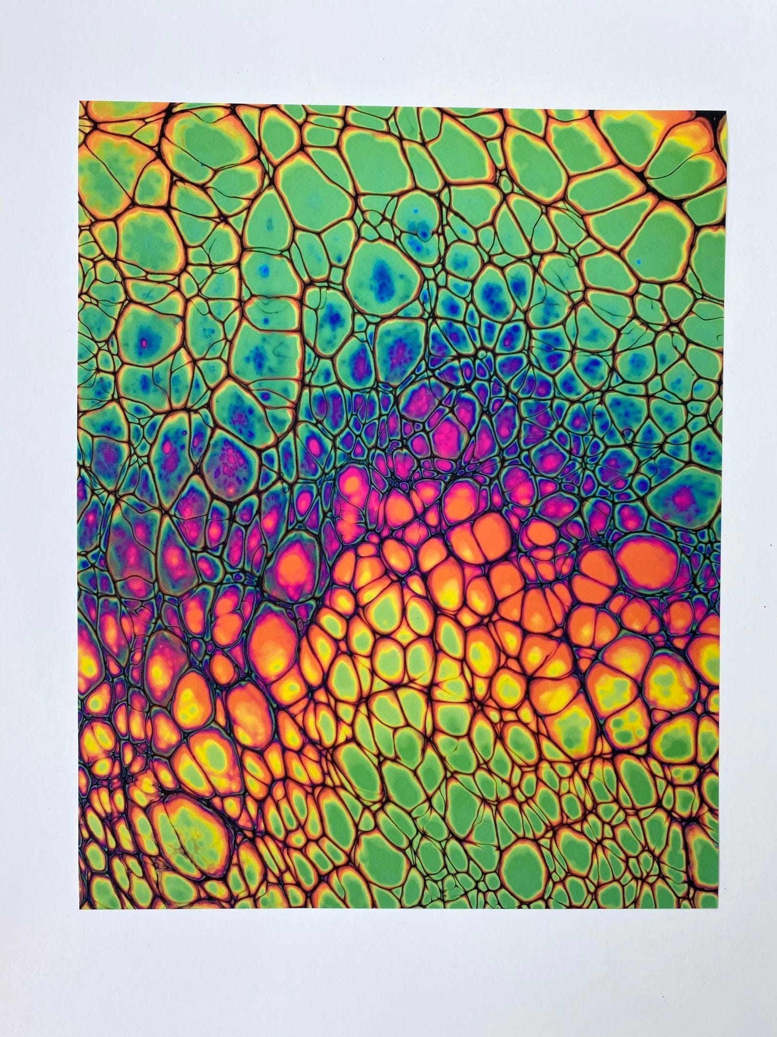 Bespattered Facade 8" X 10" Neon Art Giclee Print #1 - Etsy