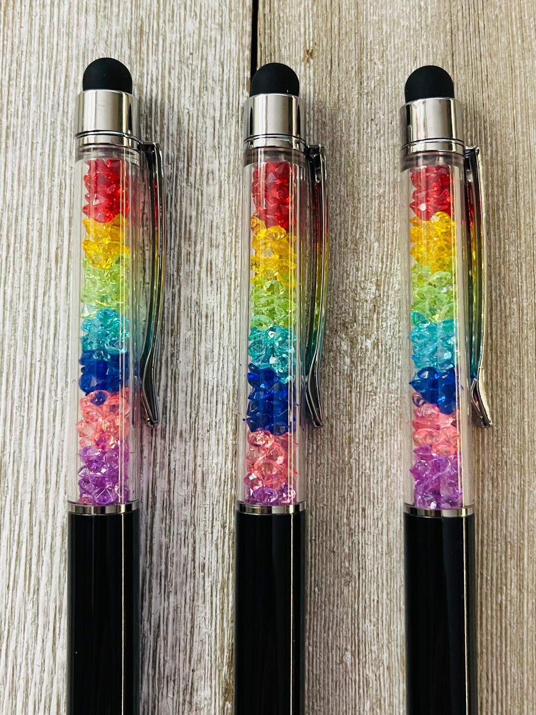 Rainbow Crystals Twist Pen|stylus - Etsy