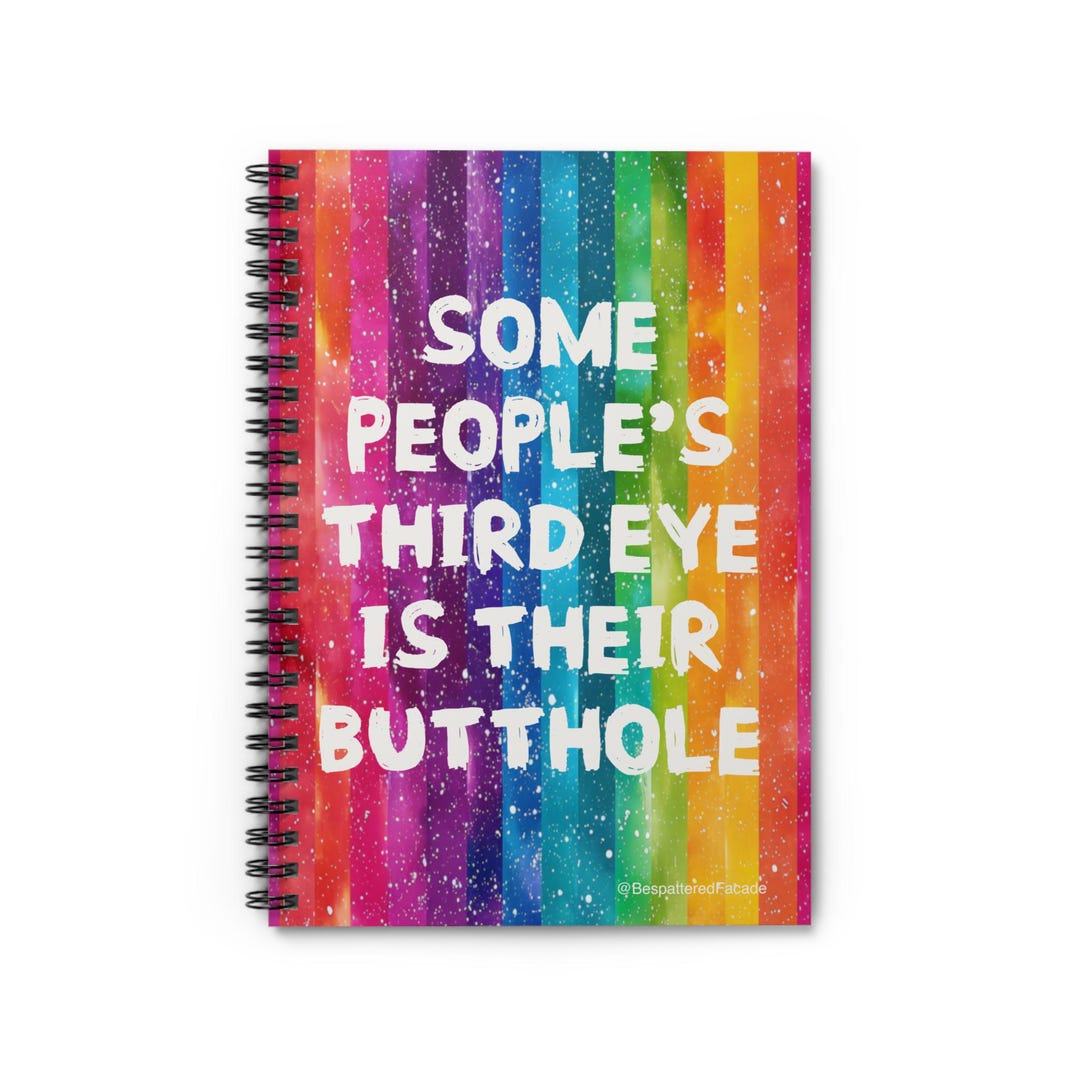 Bespattered Facade Rainbow "third Eye" Spiral Notebook - Lined Pages - Etsy