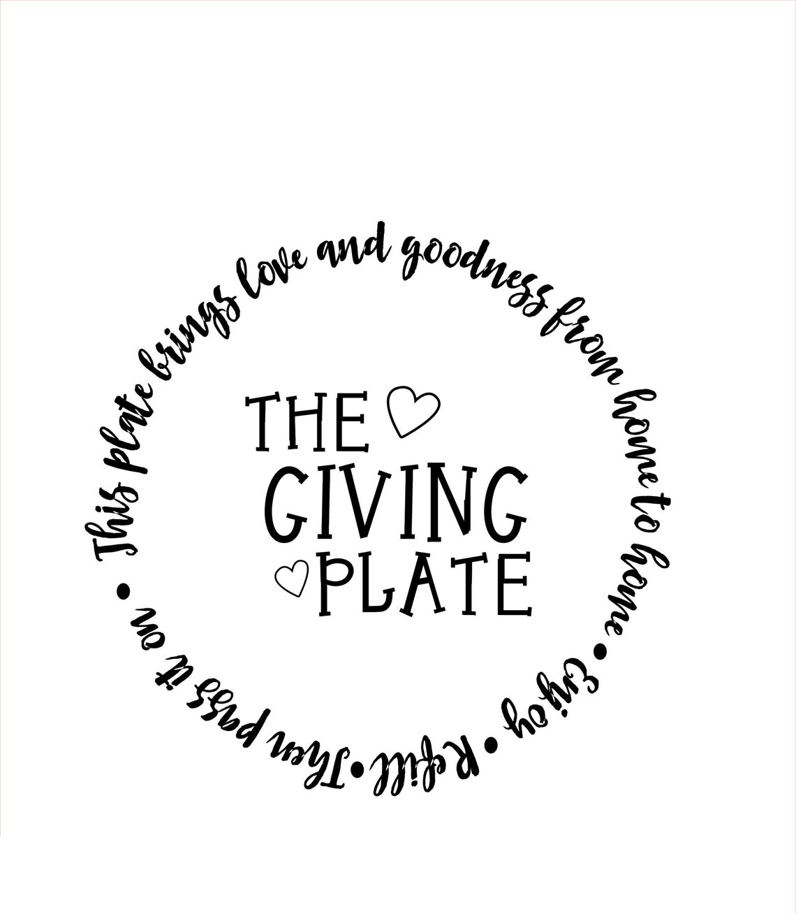 The Giving Plate SVG Giving Plate SVG Thanksgiving SVG Christmas Svg ...