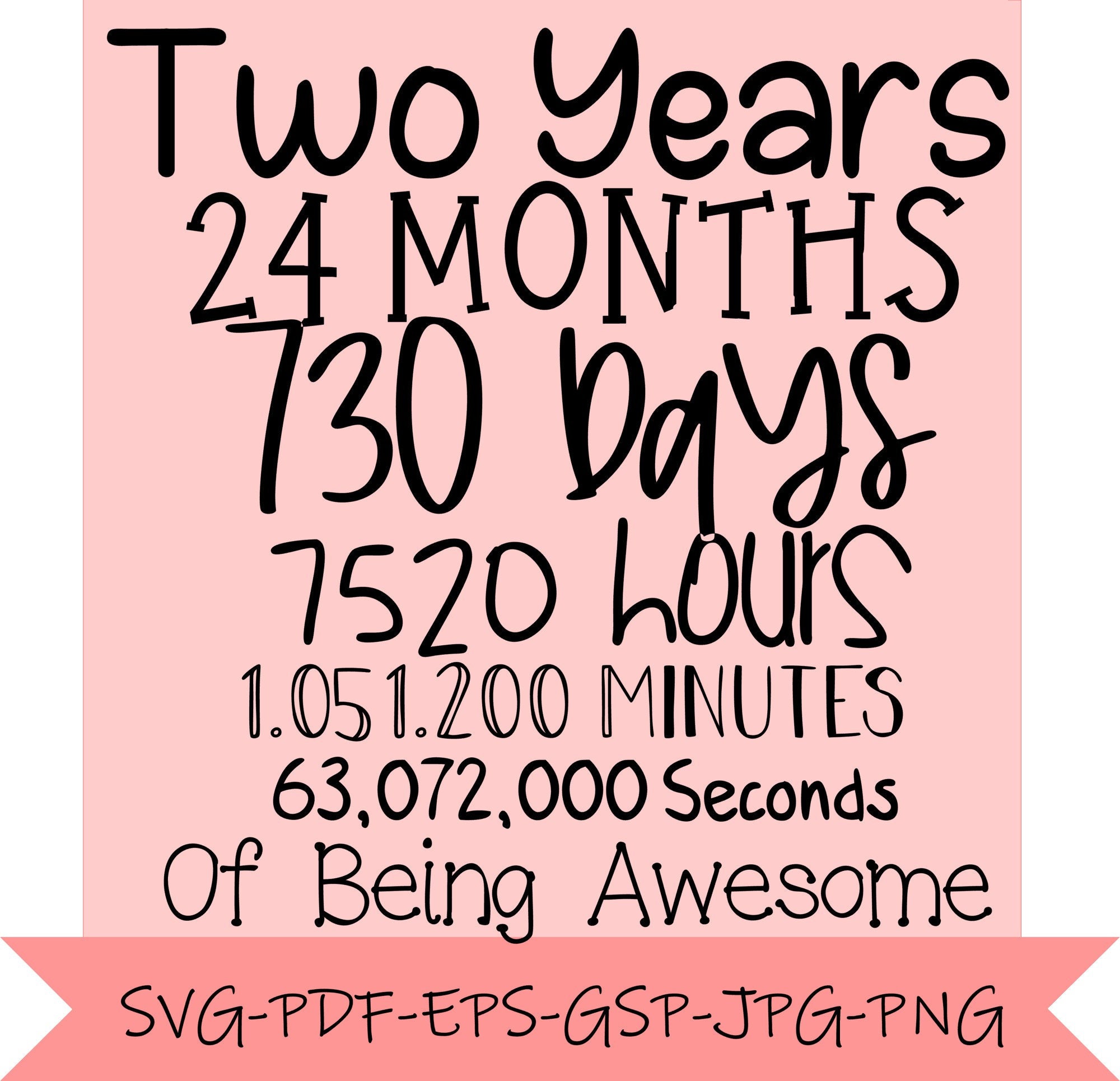 Two Years SVG Two Year Old Birthday SVG Two Year Old Svg Toddler ...