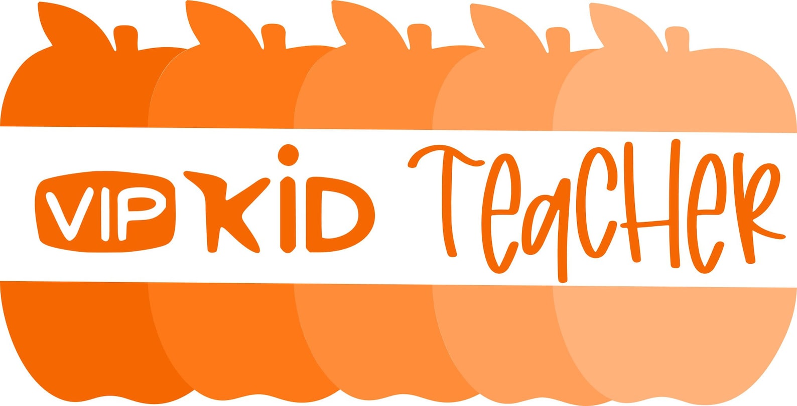 VIPKID Logo Teacher Five Apple SVG File | Etsy