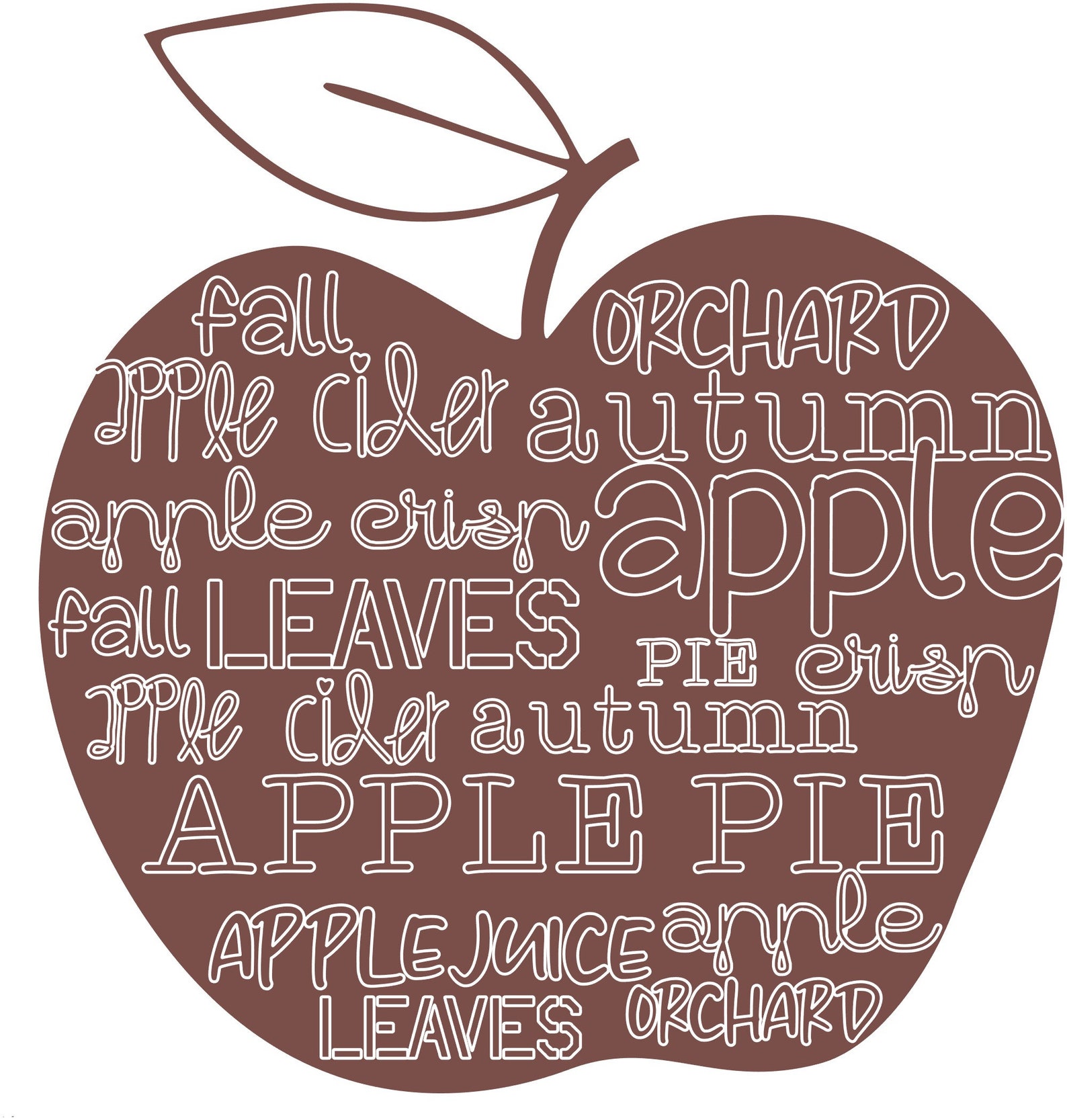 Apple SVG Fall SVG Apple Pie SVG Apple Cider Svg Apple Orchard | Etsy