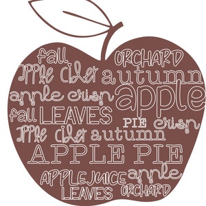 Apple SVG Fall SVG Apple Pie SVG Apple Cider Svg Apple Orchard Svg ...