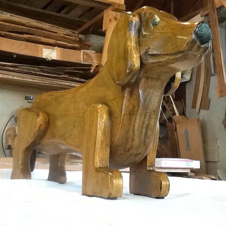 Perro de madera decorativo para los amantes de Dachshund - Etsy España