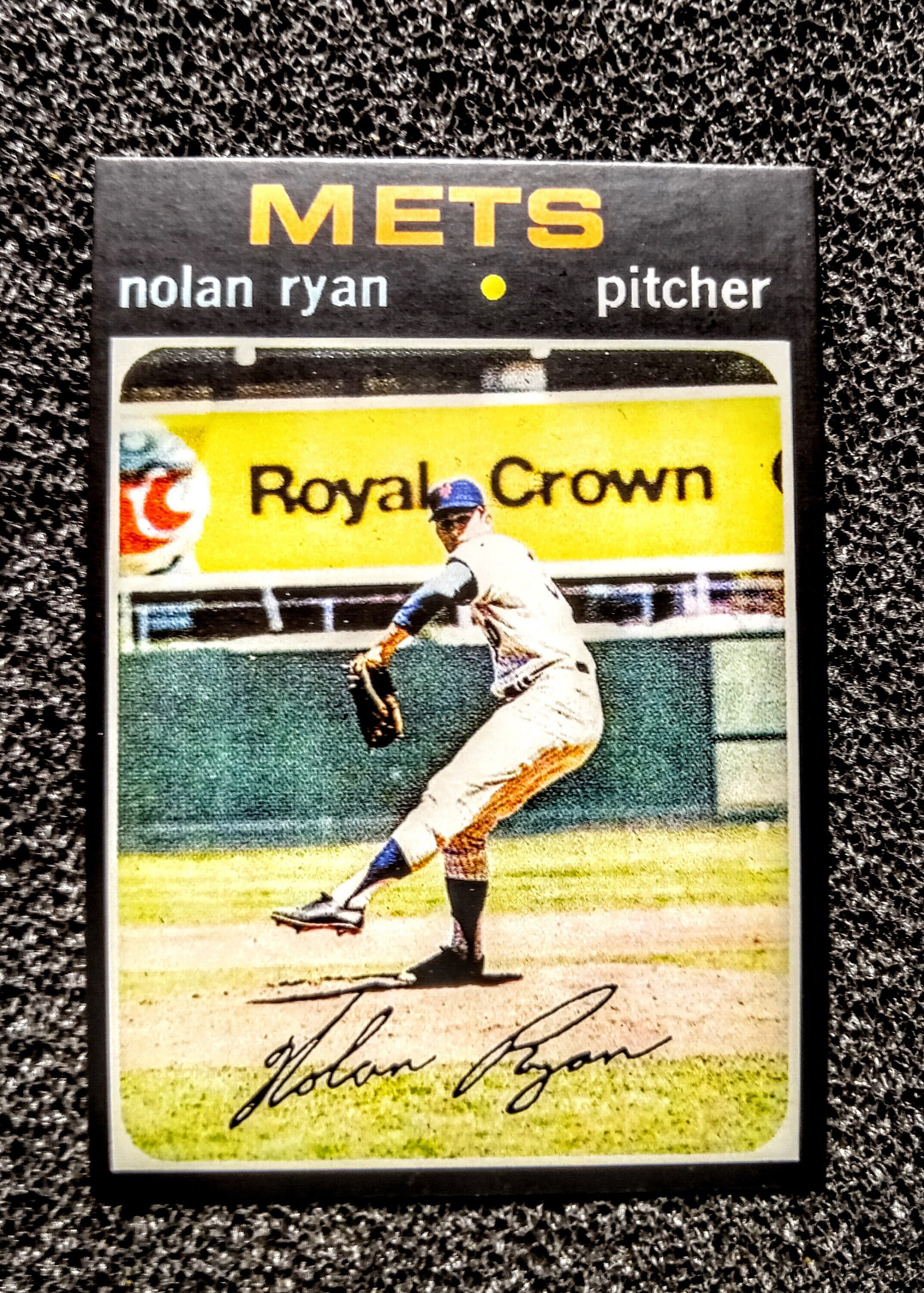1970 Nolan Ryan Mets Topps Autograph Card 513. Reprint Mint - Etsy