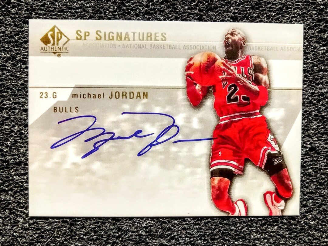 2004 Michael Jordan SP UD Chicago Bulls Autograph Card. Reprint Mint ...