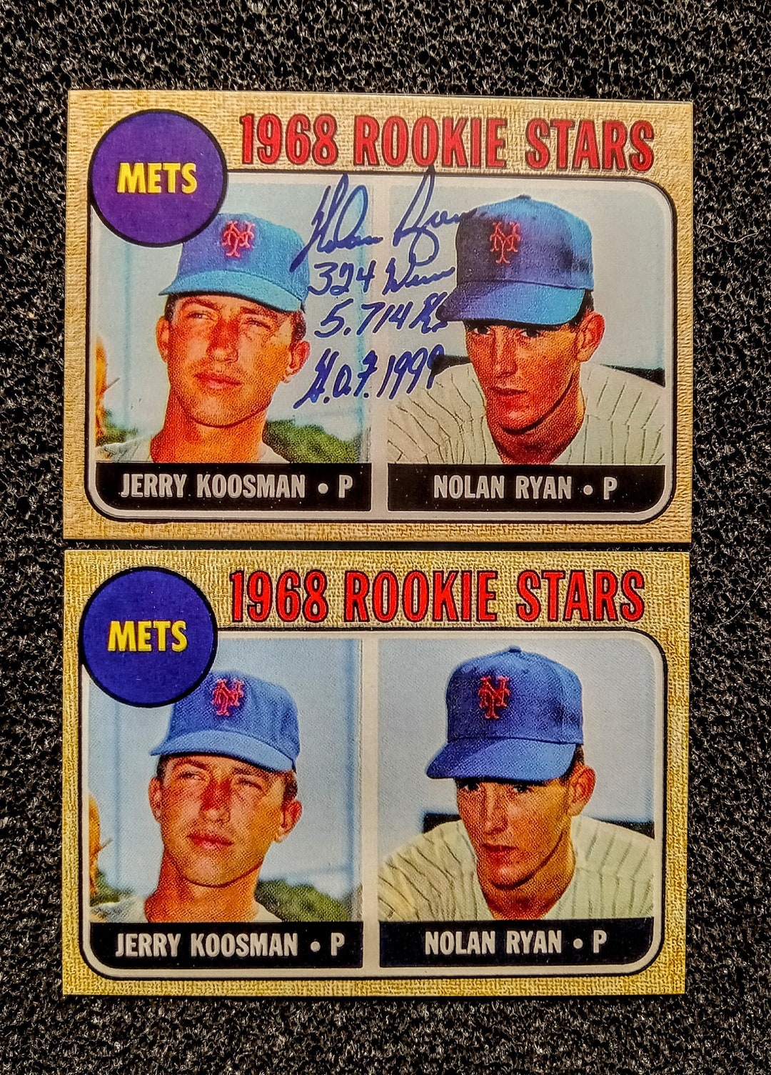 1968 Nolan Ryan Jerry Koosman HOF Autograph Rookie Card Lot. - Etsy