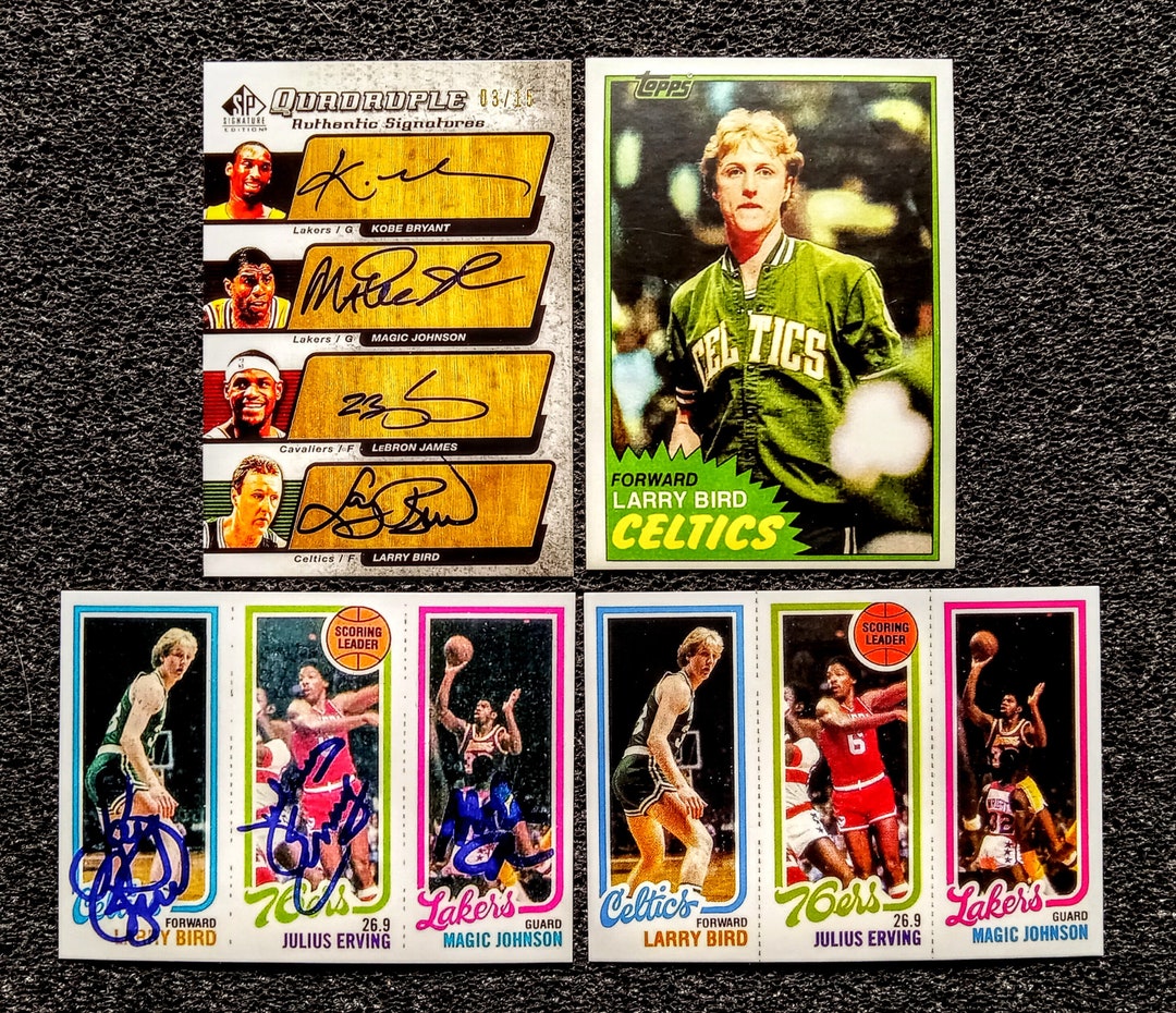 1980 Larry Bird Autograph Rookie Card Lot. Reprints Mint Condition - Etsy