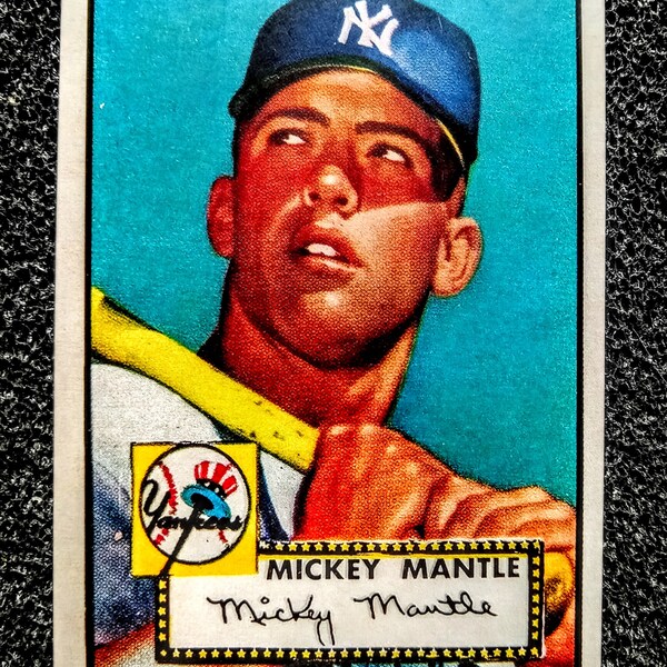 Mickey Mantle Rookie Card - Etsy