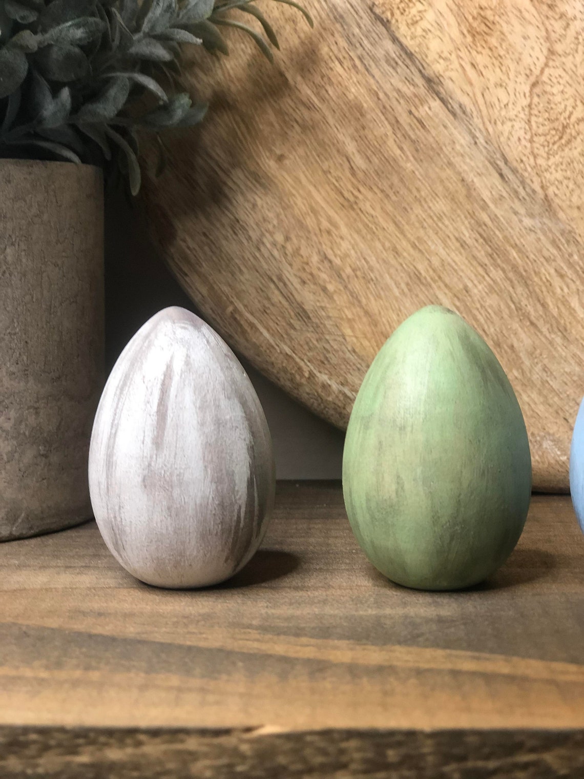 Rustic Easter Decor | Farmhouse Kitchen Decor | Folk Eggs | Wood Easter ...