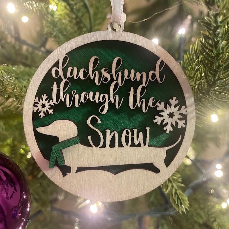 Dachshund Through the Snow - Etsy