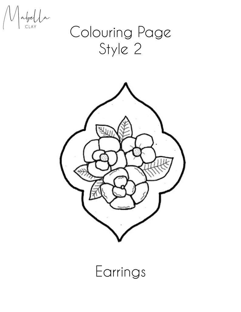 Colour Me Collection Custom Colouring Page Jewelry, Colouring Page ...