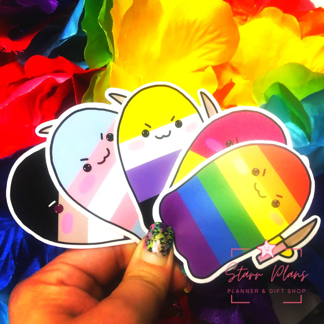LGBTQ Pride Asexual Pansexual Ace Trans Nonbinary Classic Stabby Vinyl ...