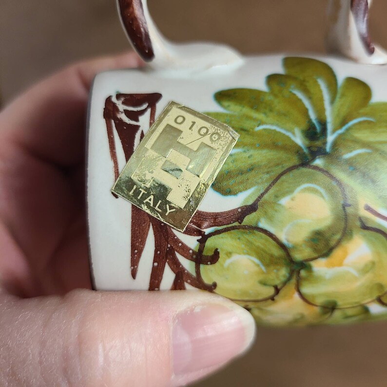 Vintage Holt Howard Italy Miniature Pottery Fruit & Floral Creamer ...