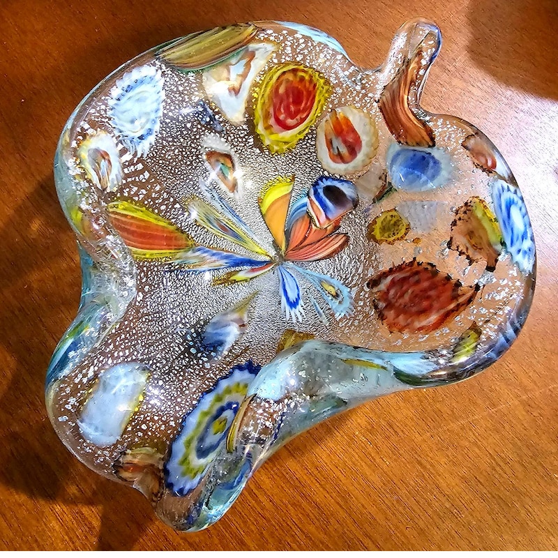 Murano Glass Wavy Bowl - Etsy